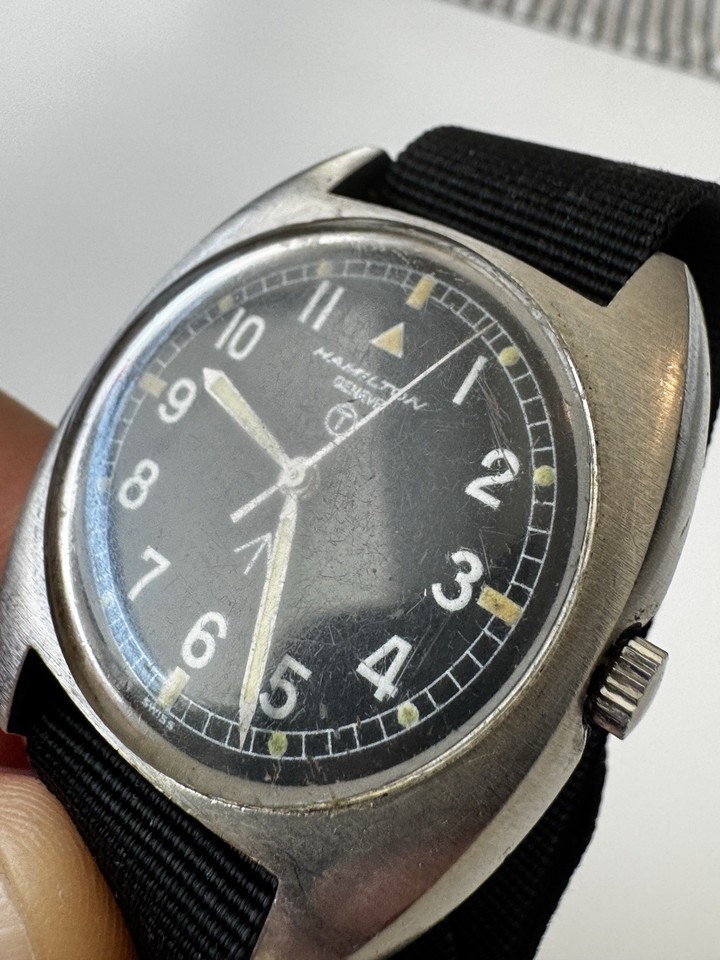 Hamilton Geneve British Military RAF 6bb mechanical Watch CWC 1979 | eBay