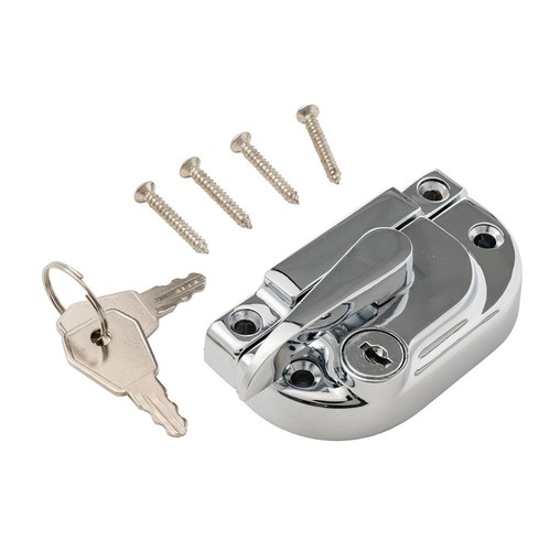 uPVC & Timber Sash Window Cam Right Hand Lock Fastener With key Chrome ...