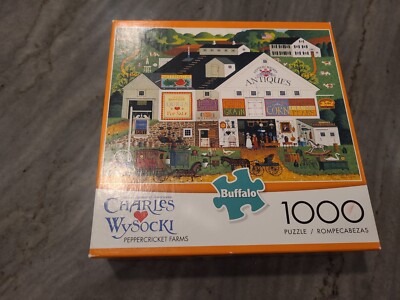 Charles Wysocki Peppercricket Farms 1000 PC Puzzle Used Bagged Buffalo ...