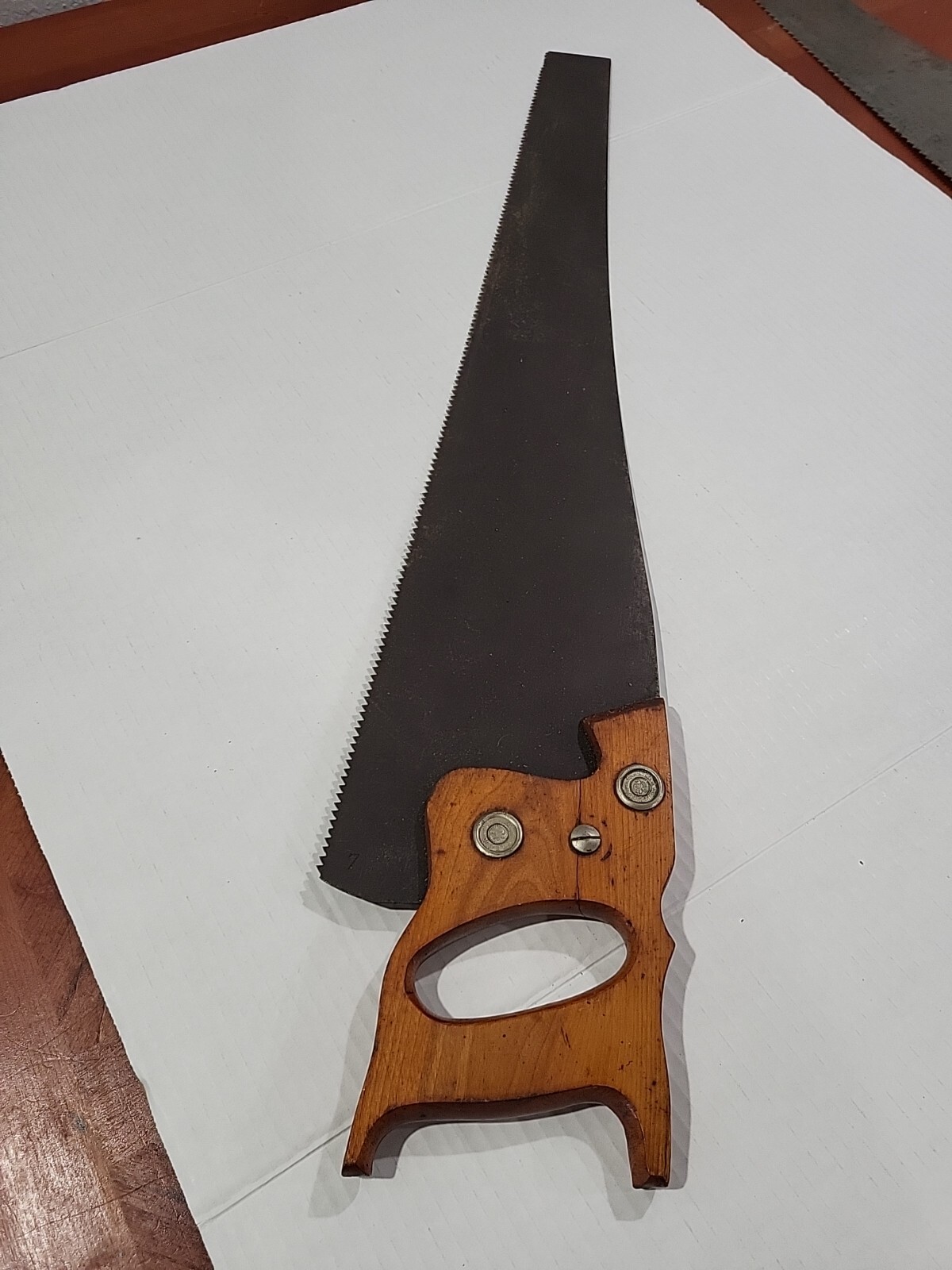 Vintage Warranted Superior Hand Rip Saw 26in | eBay