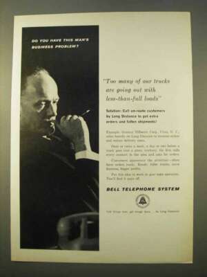 1963 Bell Telephone Ad - Too Many Trucks Going Out | eBay