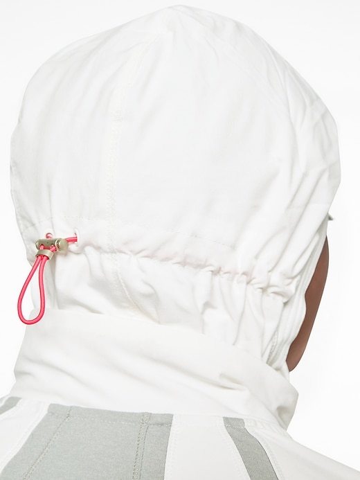 NWT Athleta Jump Step Jacket White/ Fog Grey Heather Sz L | eBay