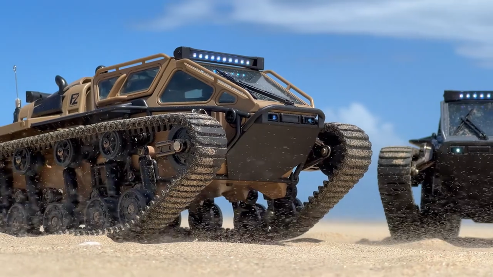 RC Tracked Tank With Full-Proportional Remote Control Car Powerful ...