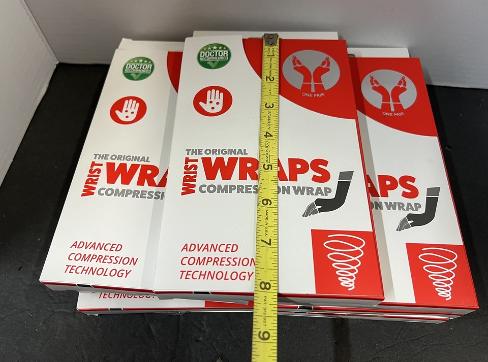 Lot of 7 The Original Wrist Wraps Compression Wrap One Pair Tight Tech ...