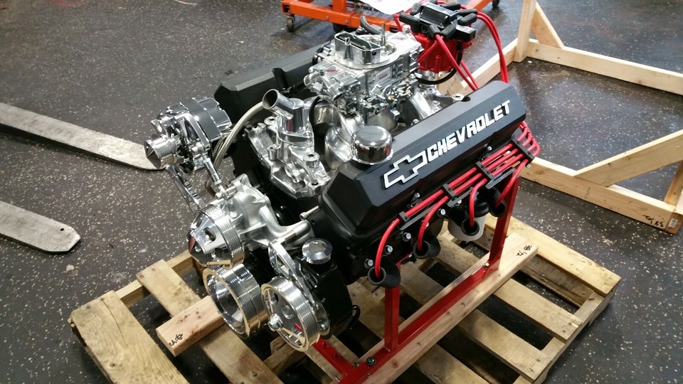 CHEVY 383 CID 420+HP CUSTOM CRATE ENGINE TURN KEY DYNO TEST 2 YEAR ...