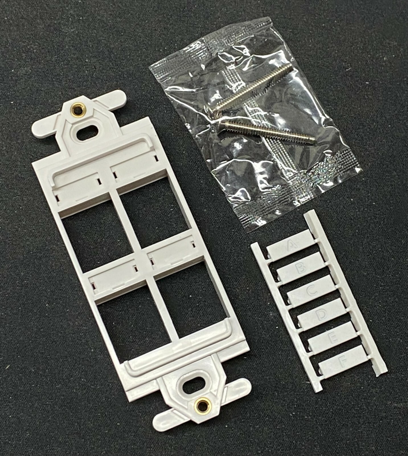 MOLEX WDP-00004-02 4-PORT WALL FACEPLATE WHITE (LOT OF 10) DECORATOR | eBay