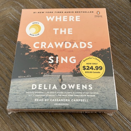 Where the Crawdads Sing by Delia Owens Audiobook Story on 10 CDs NEW ...