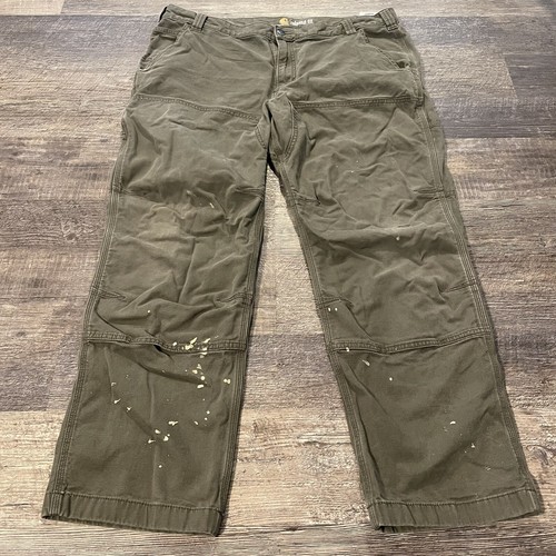 Vtg Carhartt Pants Double Front Work Jeans 38 x 29 Logger Carpenter ...