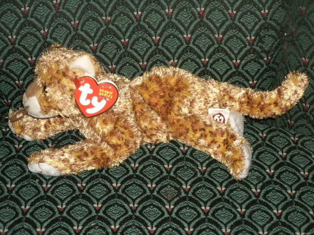 Ty Beanie Baby Dotson The Cat With Tag Retired DOB September 2nd 2004 ...
