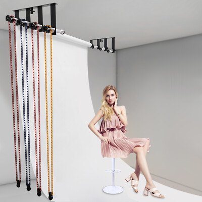 Photography 4 Roller Backdrop Wall Mount Manual Background Roller ...