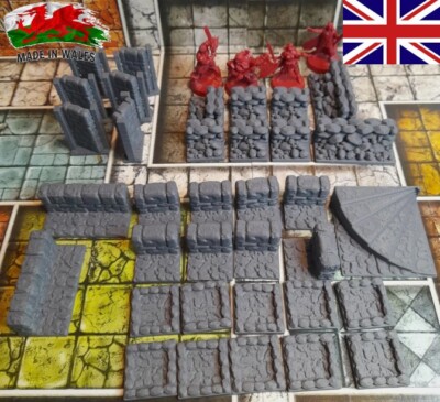 HeroQuest 35 Piece Dungeon Set - Secret Door - Pit Trap - dnd READY TO ...