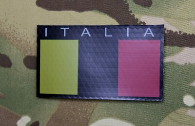 Infrared ITALIA Flag Patch ITA Col Moschin Alpini COMSUBIN IR Subdued ...
