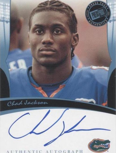 2006 Press Pass Legends - Autographs Chad Jackson (AU, RC) for sale ...