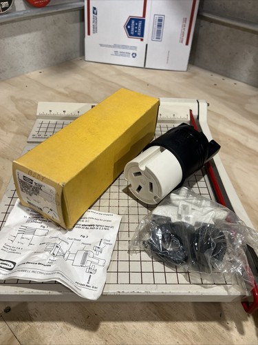 NEW Hubbell Hbl 7515c Connector, 10-50R, 50A, 125/250V 783585761312 | eBay