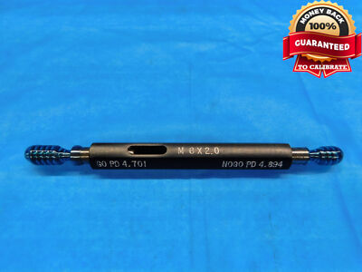 M6 X 2 THREAD PLUG GAGE 6 2.0 GO NO GO P.D.'S = 4.701 & 4.894 METRIC ...