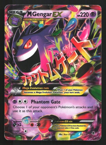 Pokemon M Gengar EX 35/119 Phantom Forces Ultra Rare Holo HP | eBay