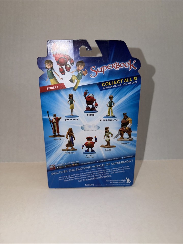 Rare Superbook Gizmo 3" Action Figure Series 1 Bible Adventure CBN 2014 ...