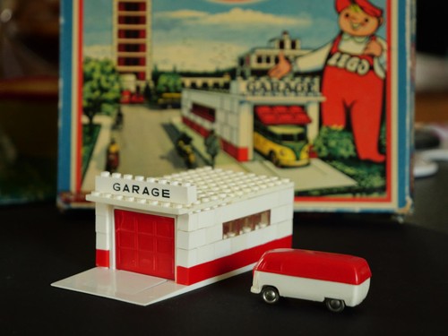 LEGO 1236 / 236 Garage +258 Van VW T1 1957 1/87 vintage (OVP) Rare ...
