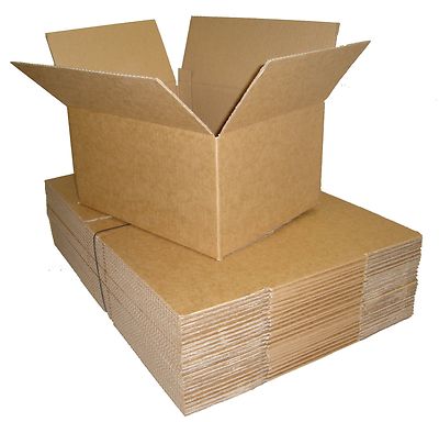 10 Medium Packaging Postal Cartons Cardboard Boxes 12 x 9 x 4" cuboid ...