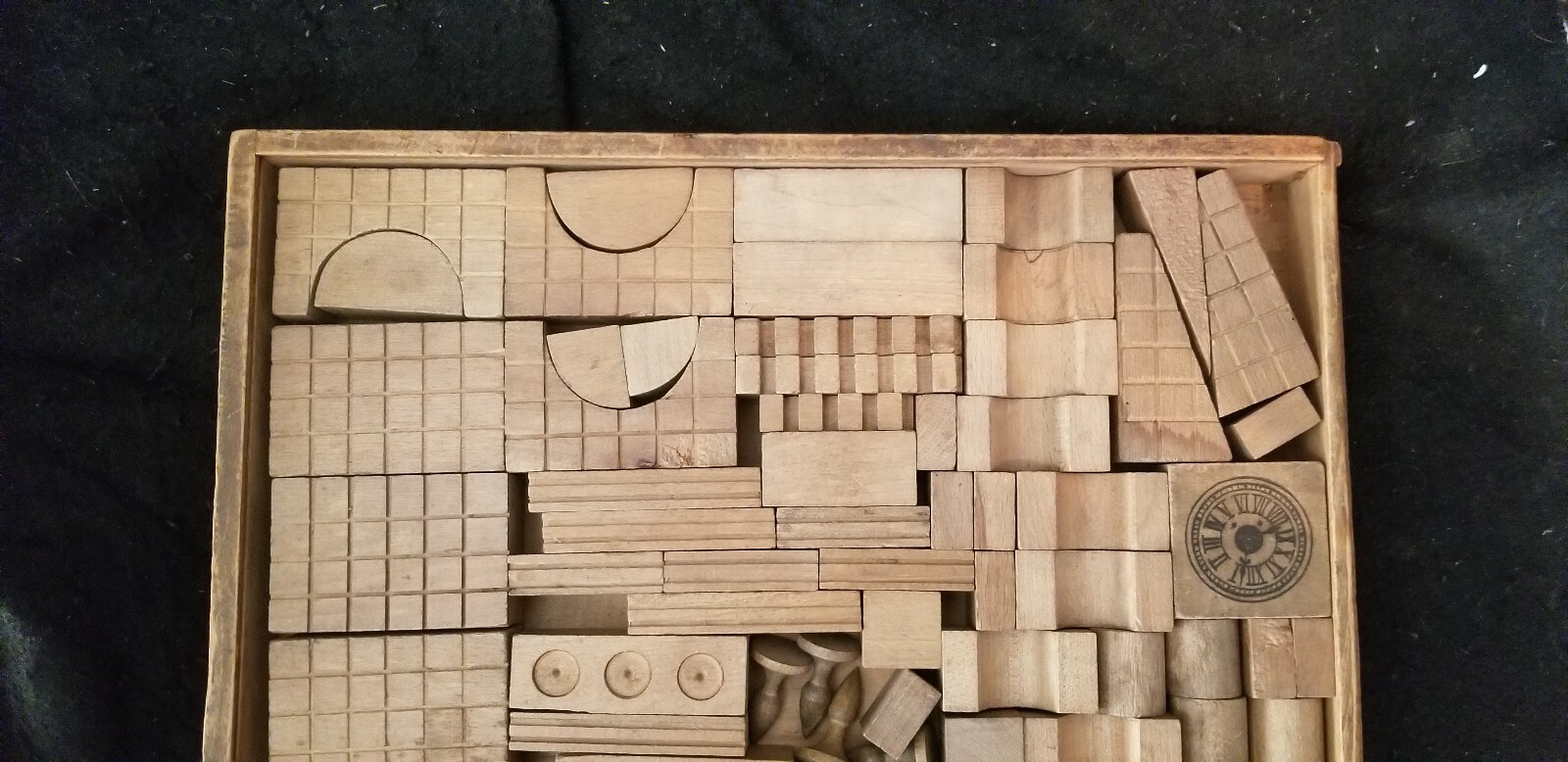 ANTIQUE VICTORIAN GILT EDGE BUILDING BLOCKS WOOD ARCHITECTURAL ...