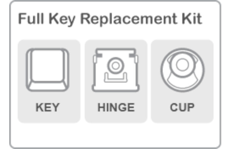 HP Pavilion 15 Keycap Replacement Kit - For HP Pavilion 15 | Silver ...