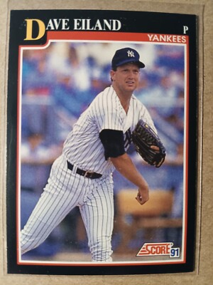 DAVE EILAND NEW YORK YANKEES 1991 SCORE BASEBALL CARD #826 | eBay