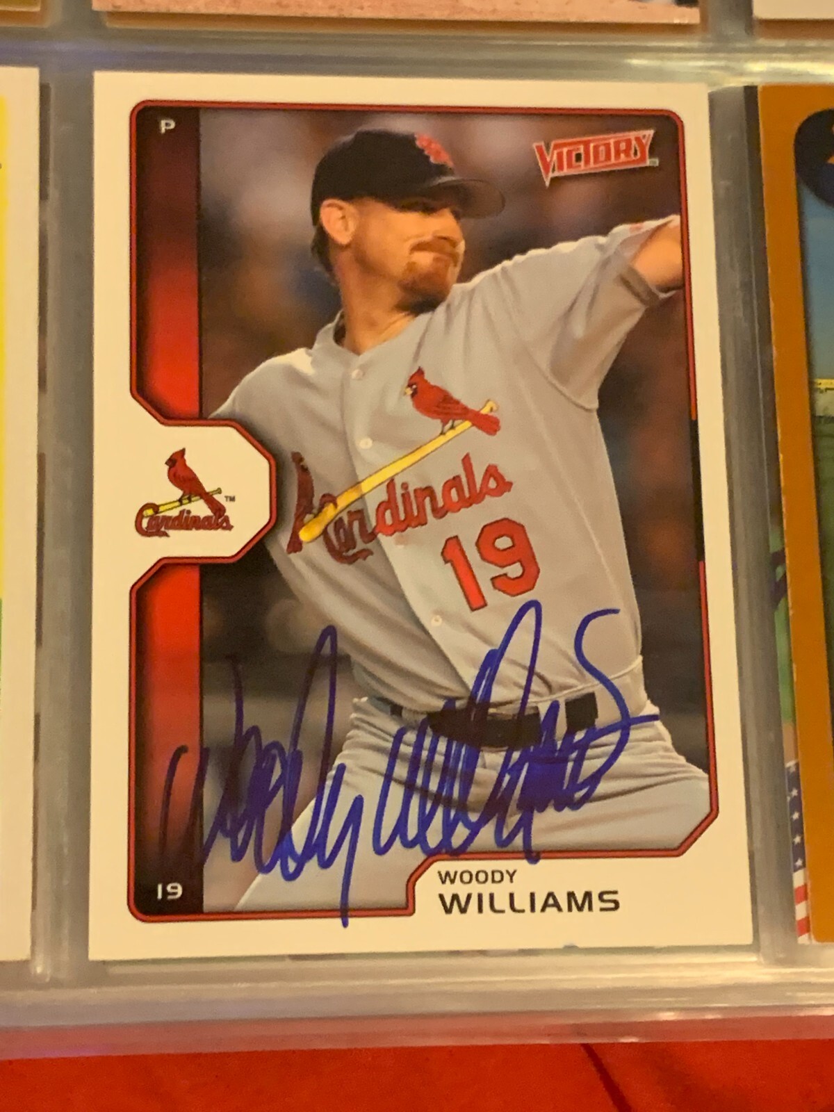 WOODY WILLIAMS AUTOGRAPHED SIGNED 2002 UPPER DECK VICTORY CARD ...