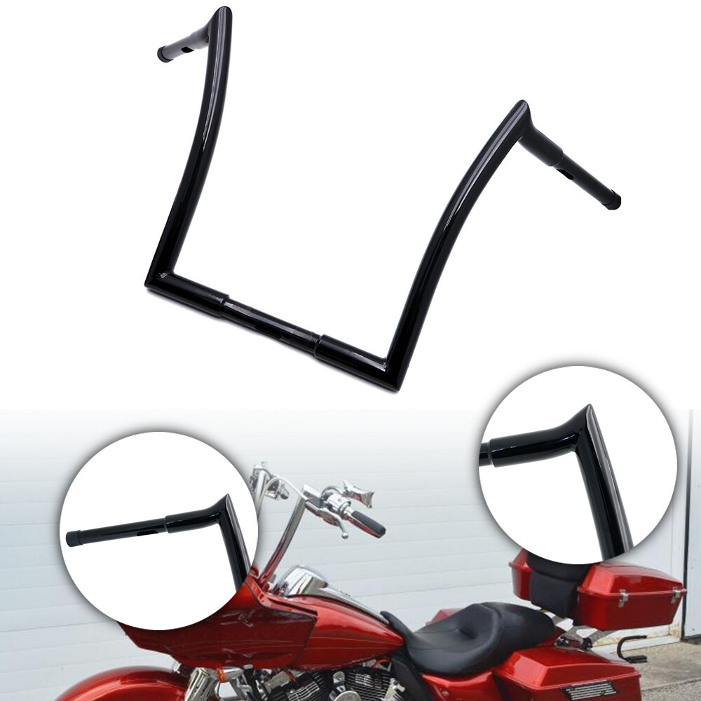 14" Rise Ape Hangers Handlebar For Harley Softail Custom FXSTC Black ...