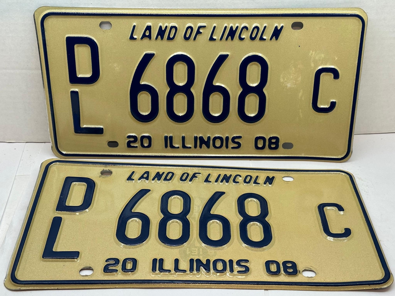 2008 Illinois Automobile Motorcycle Dealer Dealership License Plate DL ...
