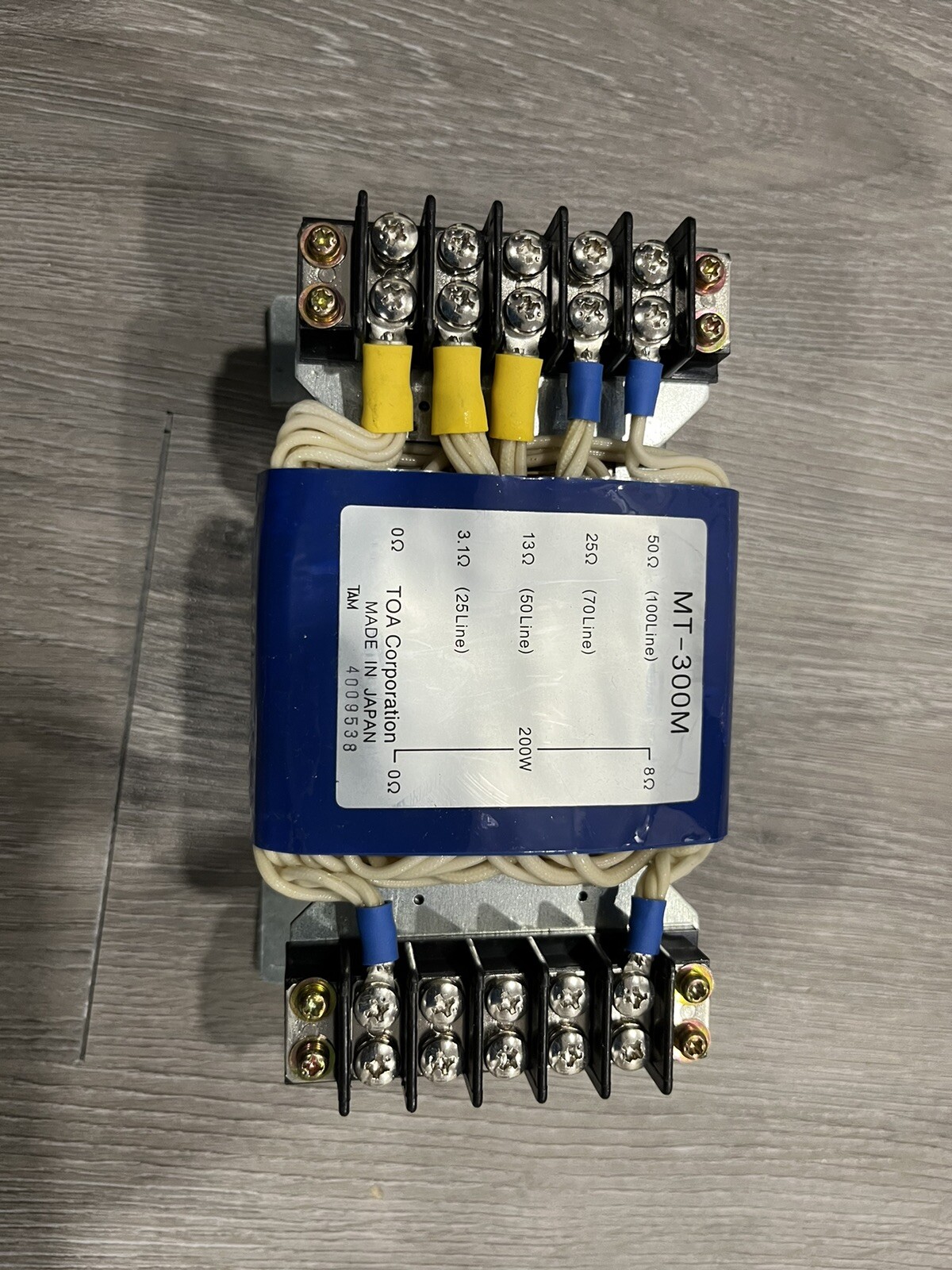 TOA Electric Mt-300m Transformer 200w 0-8omeg for sale online | eBay