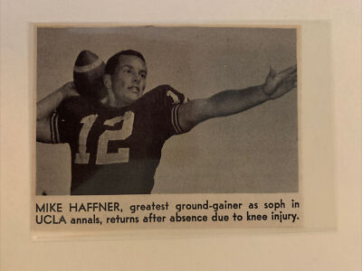 Mike Haffner UCLA Bruins 1963 S&S Football Pictorial CO Panel | eBay