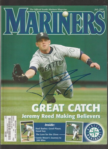 Jeremy Reed autograph signed July 2005 Mariners magazine | eBay