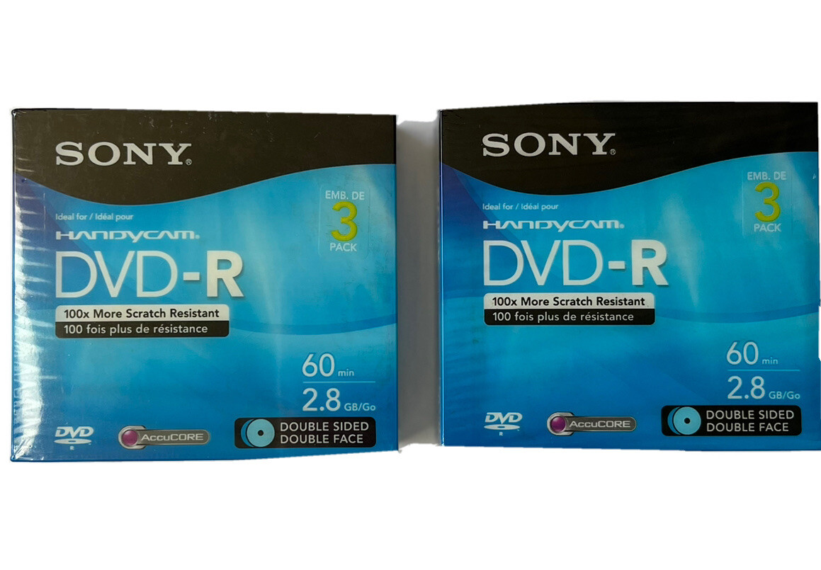 Sony 3DMR60DSR1HC 2.8GB Double Sided DVD-R with Hangtab - 3 Pack for ...