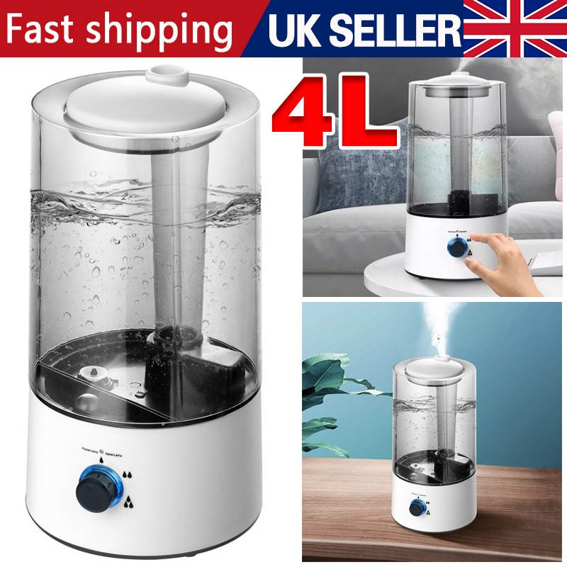 4L Air Humidifier For Bedroom Large Room Home Cool Mist Humidifier ...