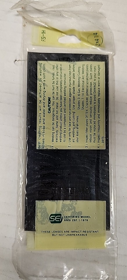 New GREEN DIAMOND Welding Helmet Filter Plate 2 x 4-1/4 Shade 9-H FS-1H ...