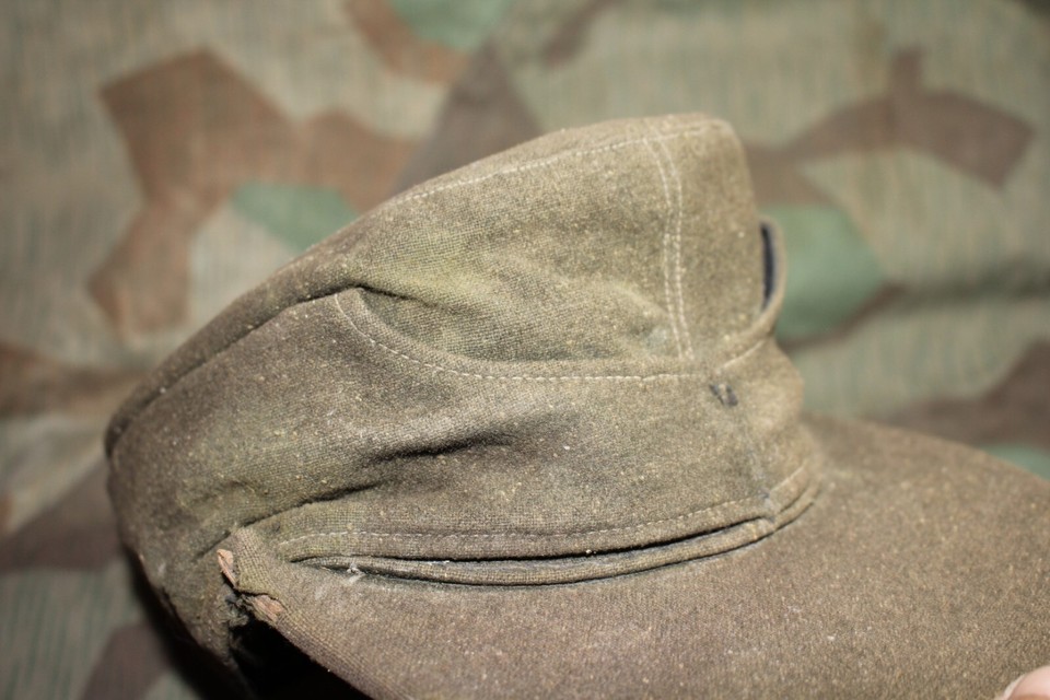ORIGINAL WW2 GERMAN M43 FELDMUTZE STYLE FIELD CAP MODIFIED WH SS ...