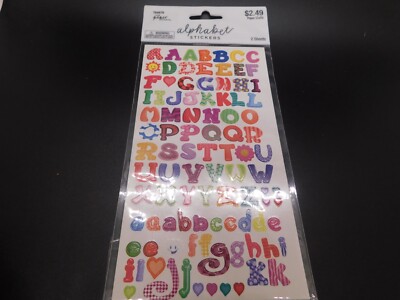 The paper studio Patterned Alphabet stickers 2 sheets | eBay