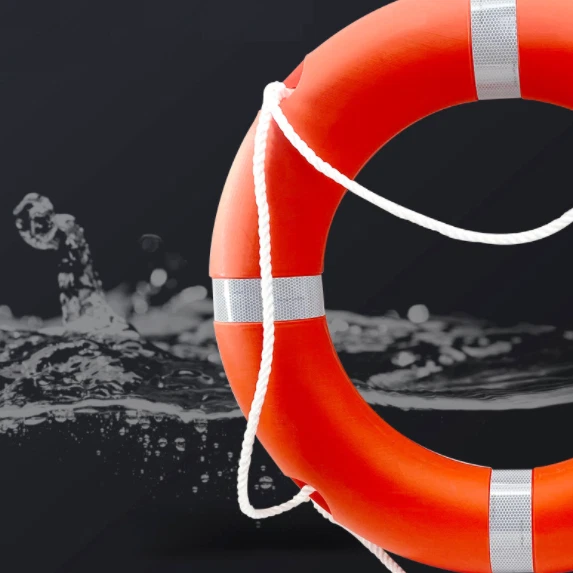 Life Preserver Ring In Water