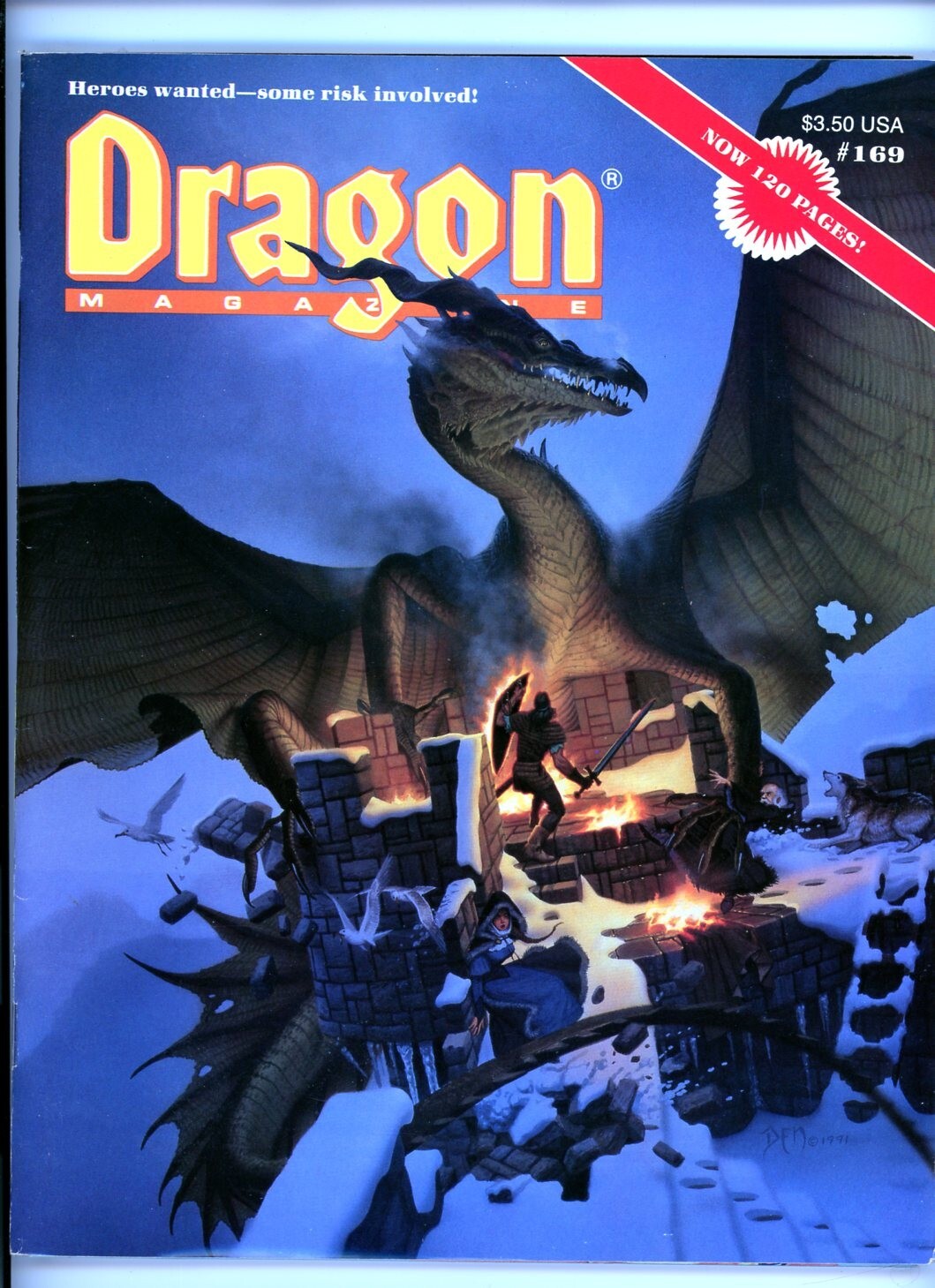 TSR DRAGON MAGAZINE #169 VF/NM 1991 RPG THE STRATEGY OF TACTICS | eBay