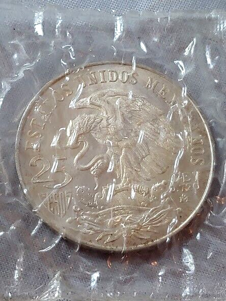 1968 Mexico Olympics 720 Silver 25 Pesos Commemorative Coin ...