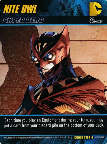 NITE OWL DC Comics Deck Building Game Oversized WATCHMEN card | eBay