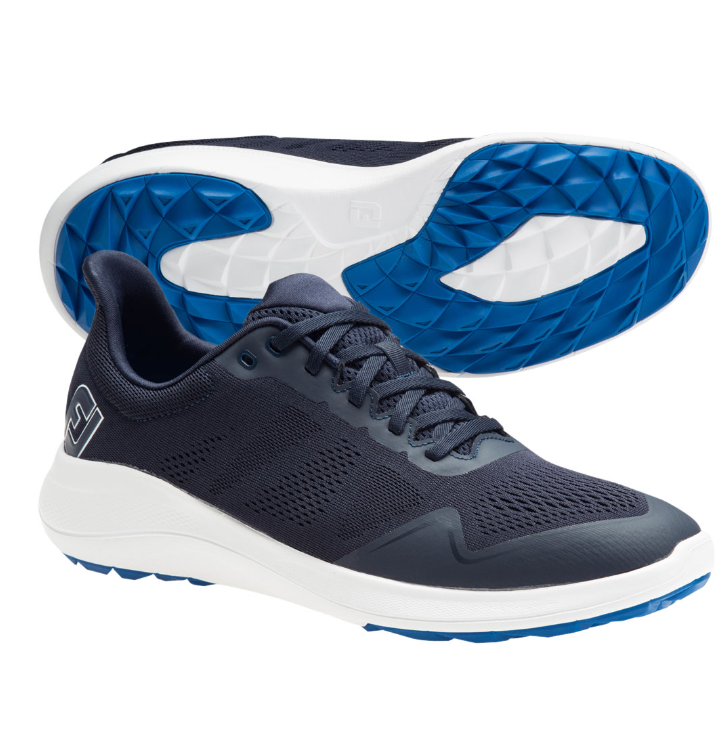 Foot Joy FJ Men's Flex Spikeless Golf Shoes 56140 *CHOOSE SIZE* Navy ...