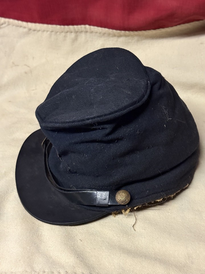SCARCE CIVIL WAR UNION YANKEE INFANTRY OFFICER BUMMER CAP HAT KEPI | eBay