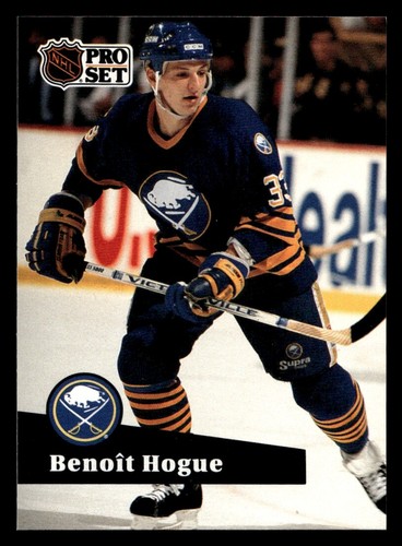 1991 Pro Set French Benoit Hogue #17 Buffalo Sabres | eBay