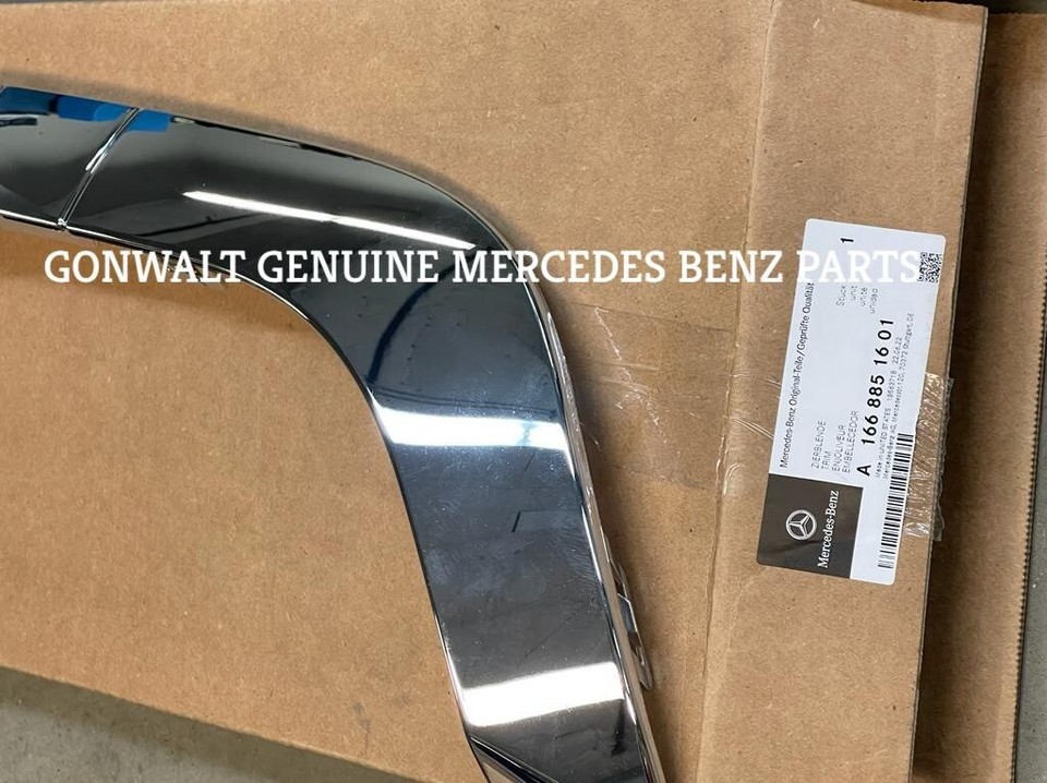 Mercedes Benz ML350 ML550 2012-2015 Rear Bumper Chrome Moulding ...
