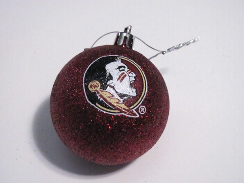 NEW FLORIDA STATE SEMINOLES MAROON GLITTER COVERED STYROFOAM BALL ...