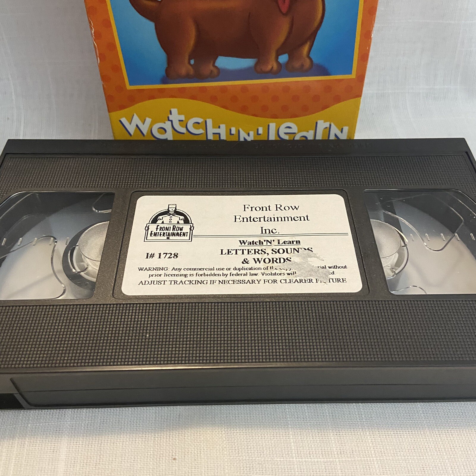 Letters Sounds & Words Watch'n' Learn VHS VCR Video Tape Movie Used ...