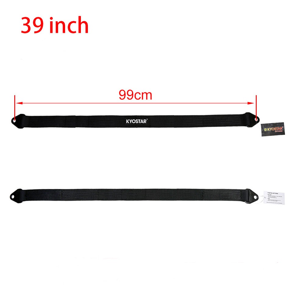 KYOSTAR 2pcs Black Racing Limit Straps Shock Suspension Webbing 13"-39 ...