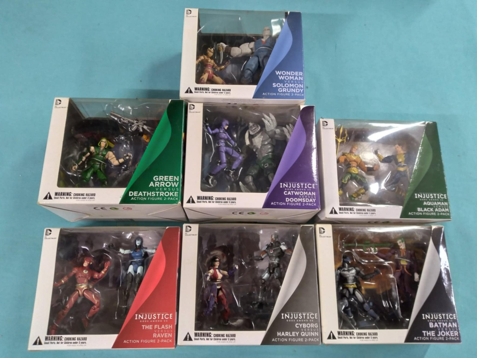 Injustice Gods Among Us Figures Lot Of 7 Doomsday,Joker,Batman,Flash ...