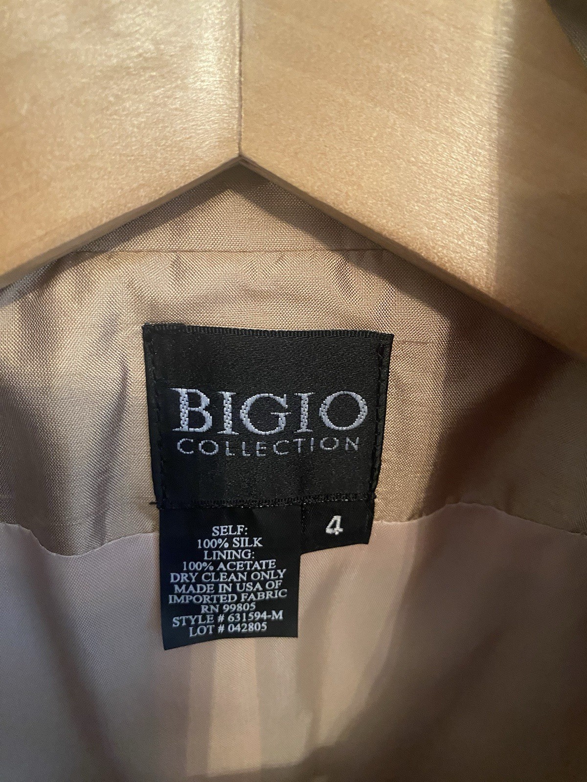 BIGIO NWT Vintage Gold Women's Blazer Jacket Size 4 | eBay